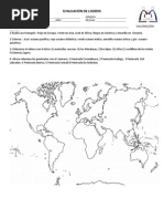 Examen Sexto - 1 | PDF | Continente | Américas