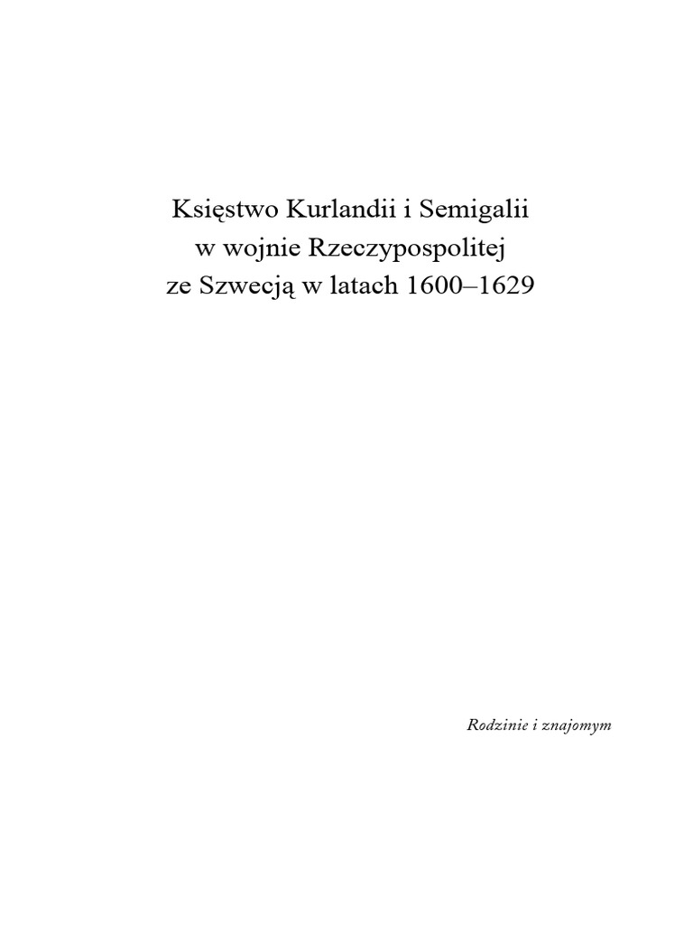 The Duchy of Courland and Semigallia in | PDF