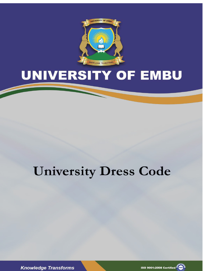 University Dress Code RV | PDF | Dress | Clothing