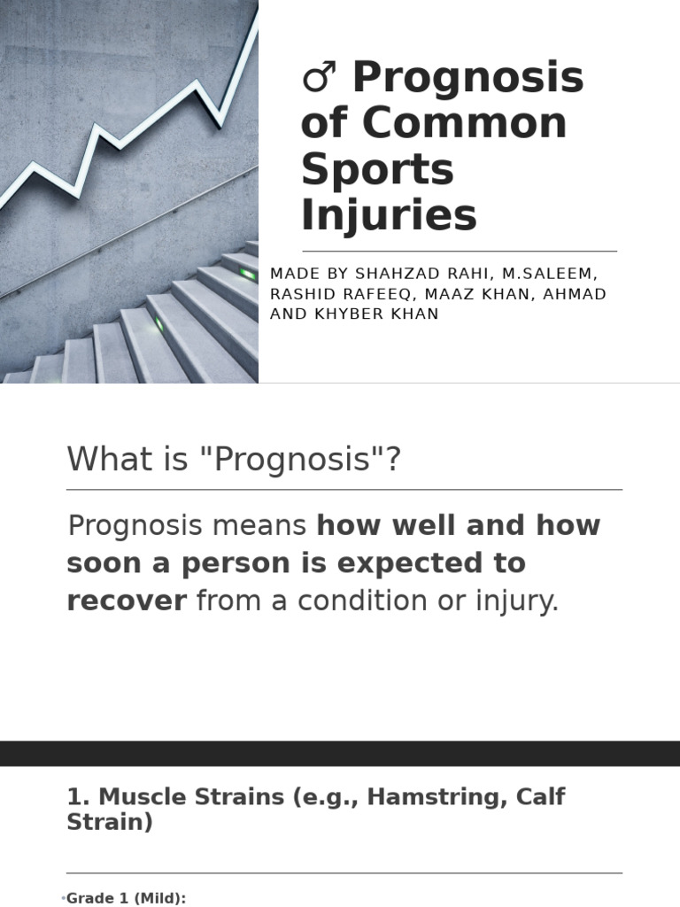 ? Prognosis of Common Sports Injuries | PDF | Surgical Specialties | Joints