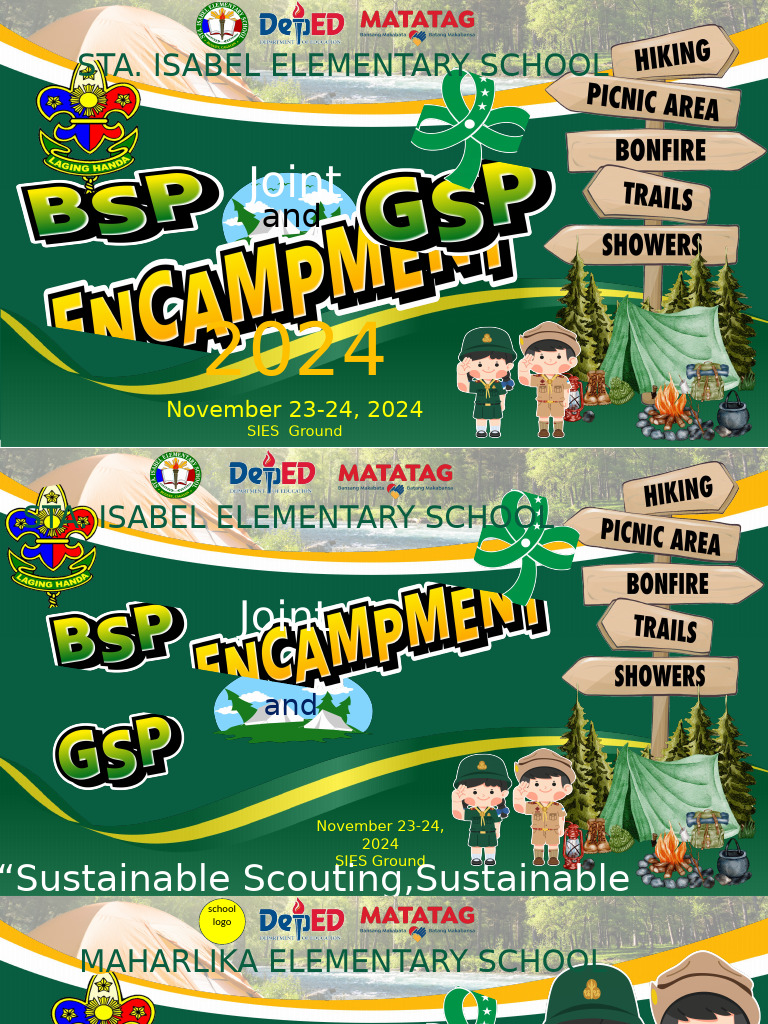 BSP-GSP Encampment Layout 2024 | PDF