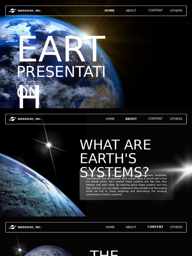 Black and White Modern Simple Earth Presentation | PDF | Water | Water ...