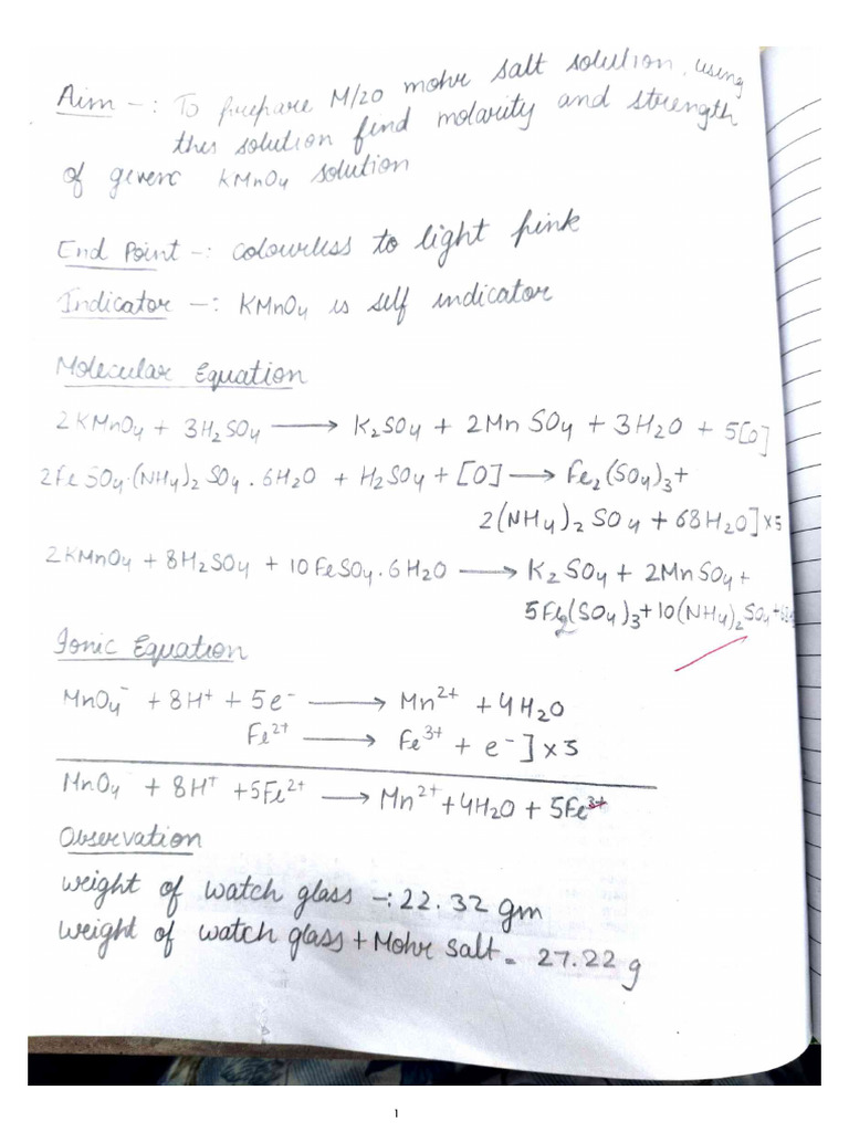 Titration 1 | PDF
