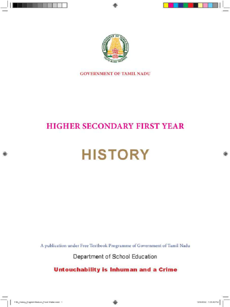 Class 11 History English Medium-2024 Edition-Www - Tntextbooks.in | PDF