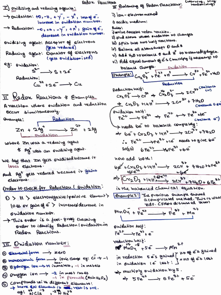 A Complete Guide To Solving Redox Reactions | PDF
