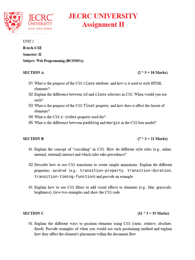 Web Programming Assignment-2 | PDF