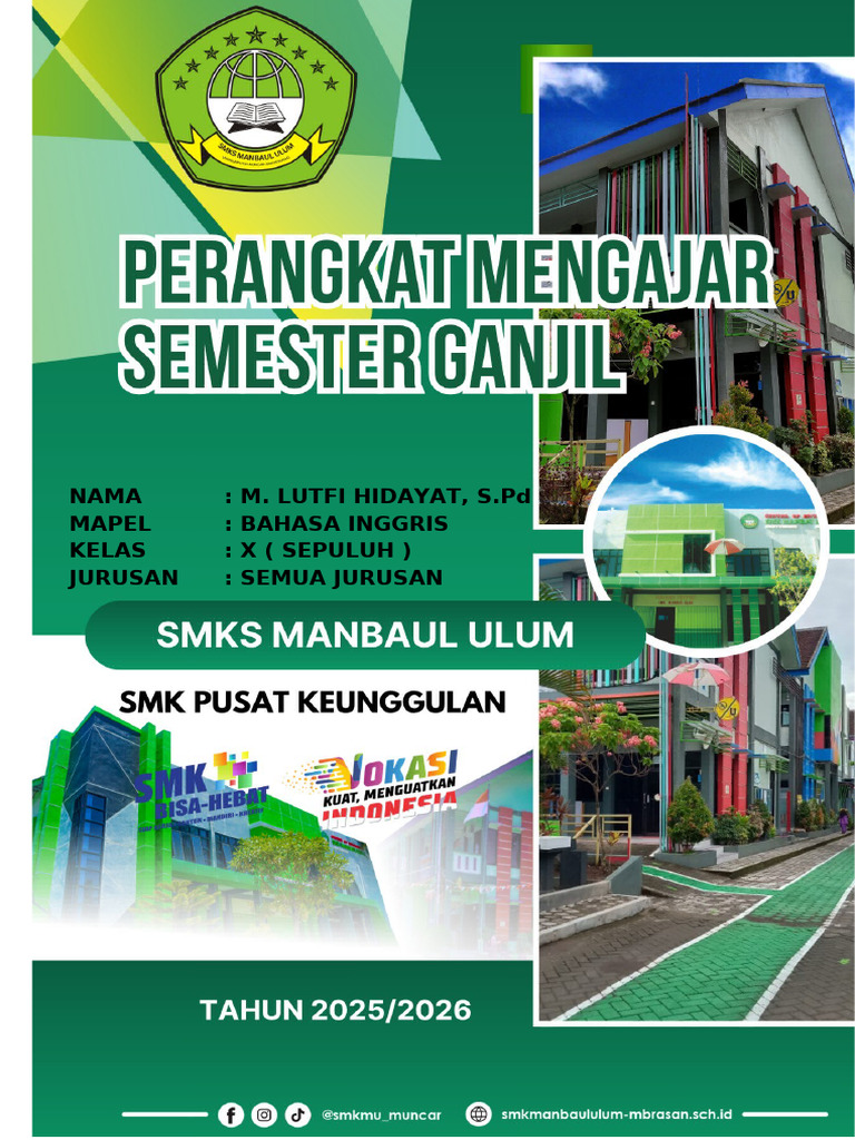 Cover Perangkat Mengajar Ganjil 2025 2026 | PDF