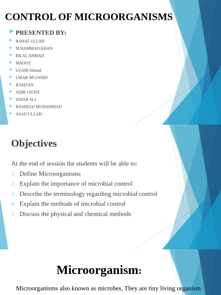 Microbial Control Methods Explained | PDF | Disinfectant ...