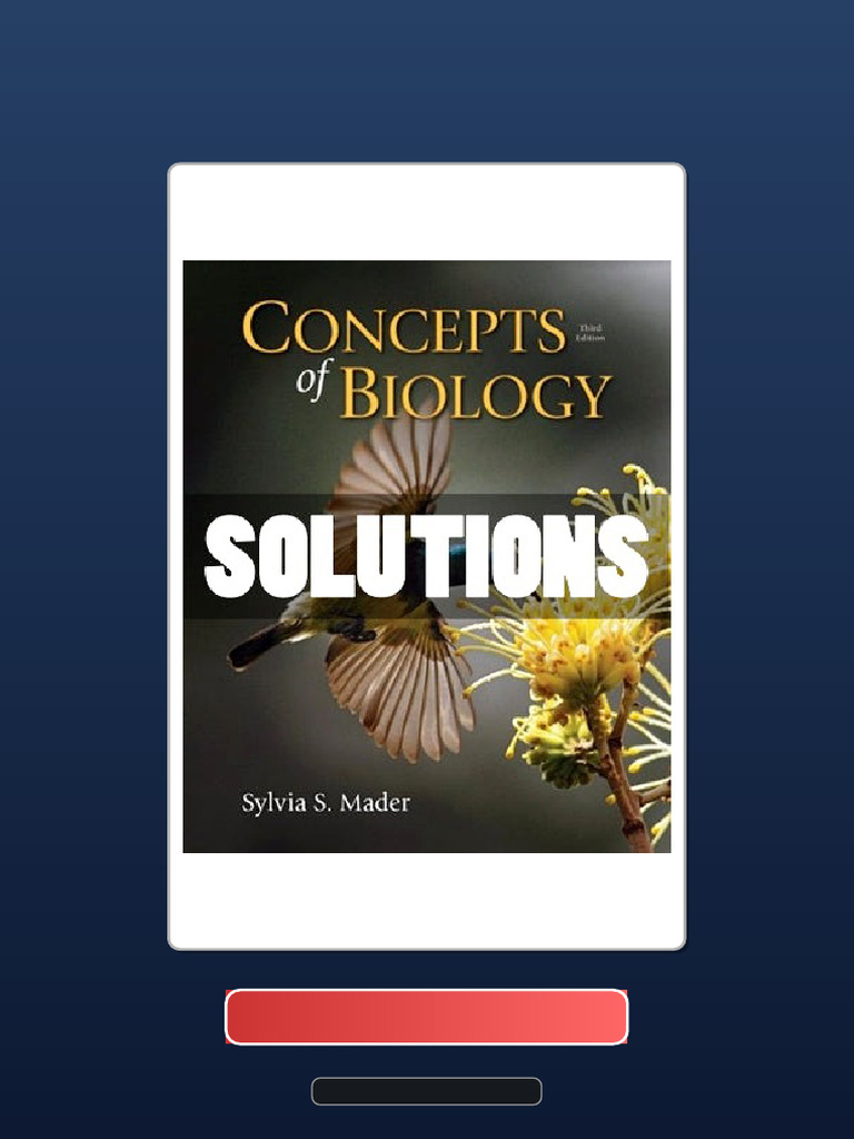 Concepts of Biology 3 Ed Mader Ebook and TestBank Bundle Digital Access ...