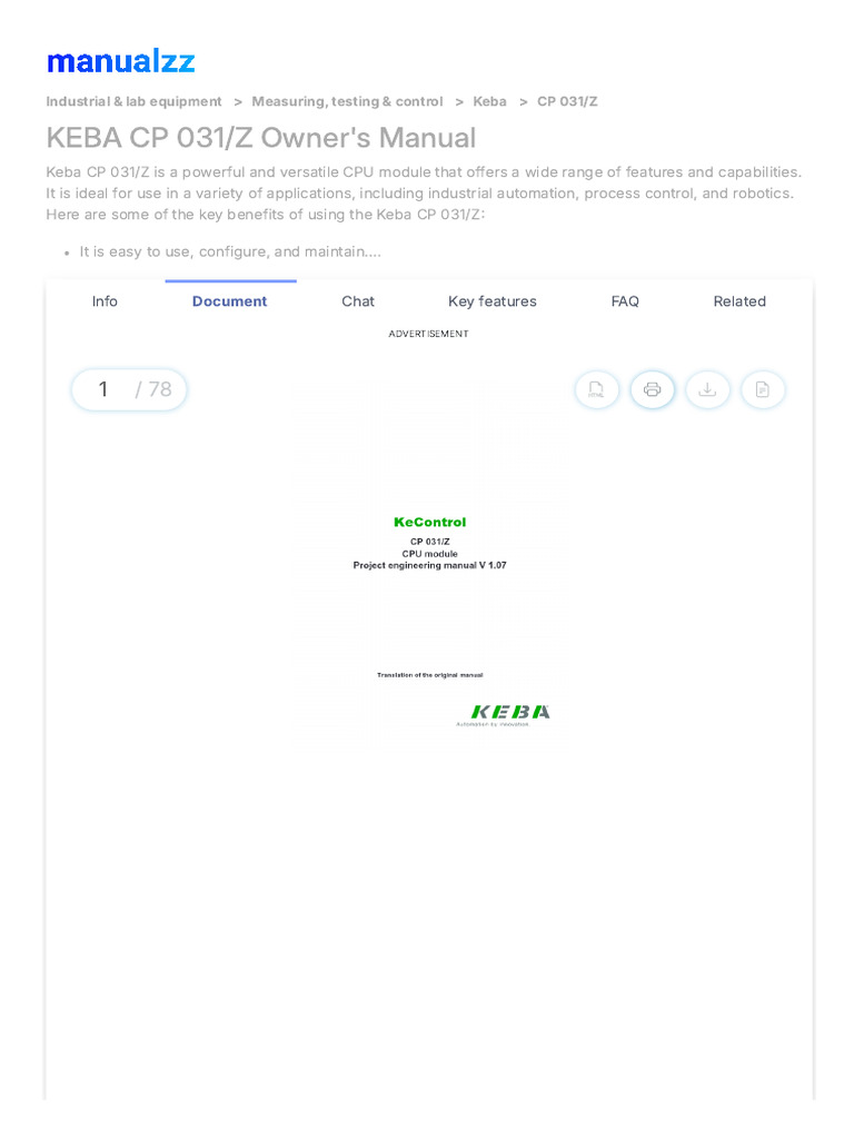 KEBA CP 031 - Z Owner's Manual - Manualzz | PDF | Computer Architecture | Computer Engineering