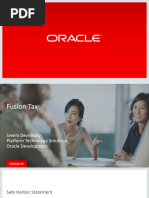 Oracle Fusion Tax Implementation Guide | PDF | Taxes | Government Finances