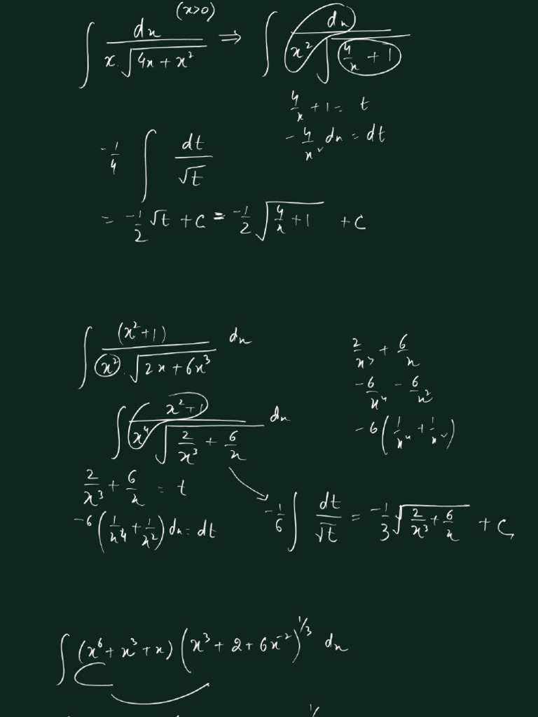 Maths Indefinite Integration 03 Quadratic Linear and by Parts | PDF