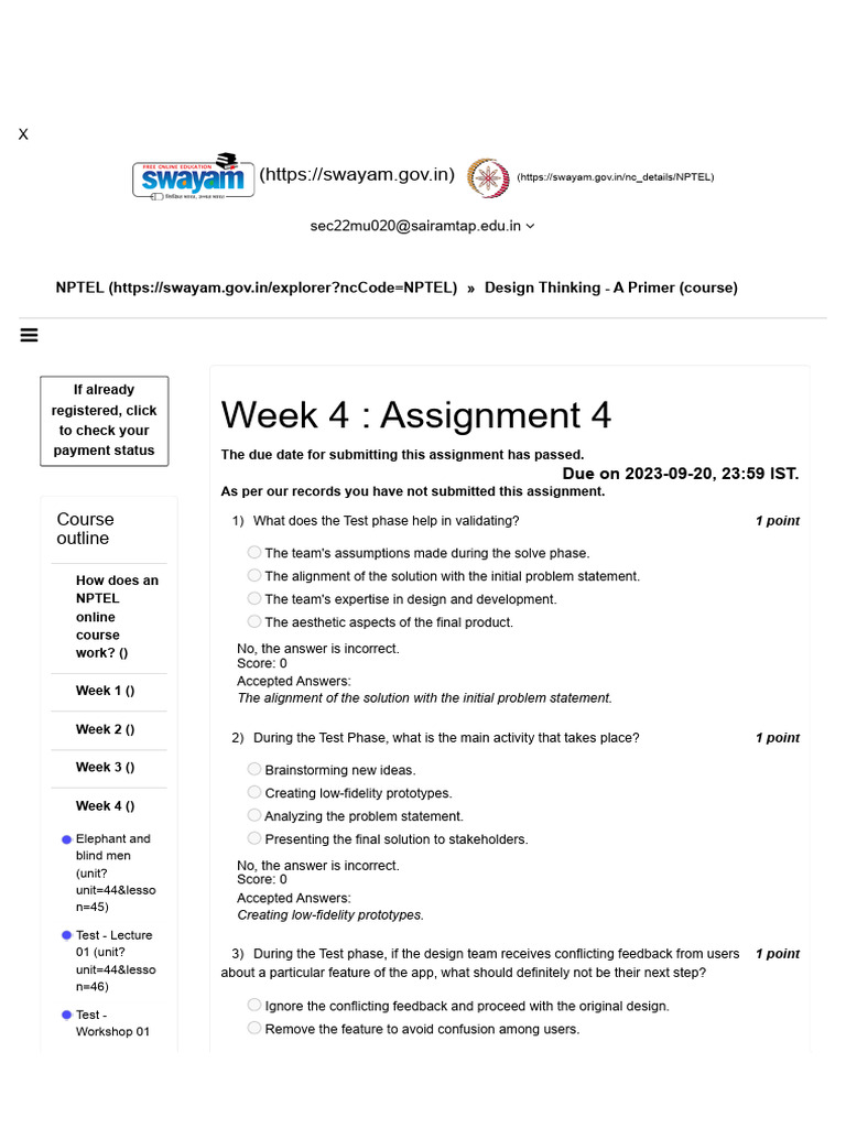 Design Thinking - A Primer - Unit 6 - Week 4-1 | PDF | Prototype | Design Thinking