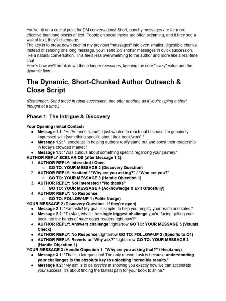 Closing Script From A To Z | PDF
