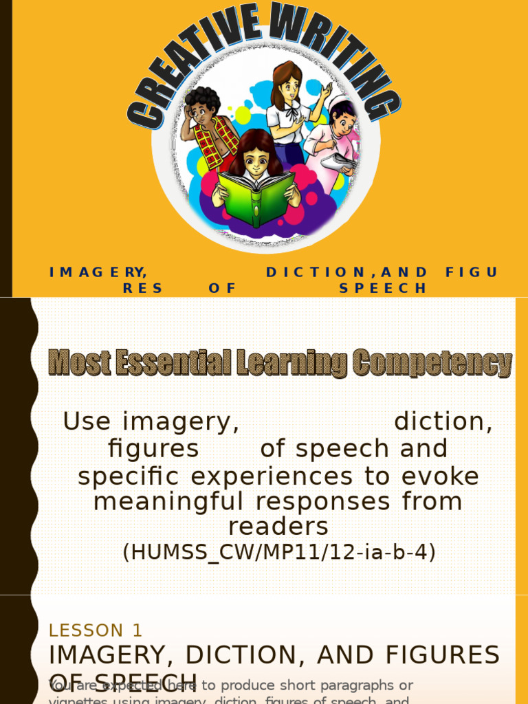 Creative Writing - Imagery - Diction - Speechmelc 1 | PDF | Taste | Senses