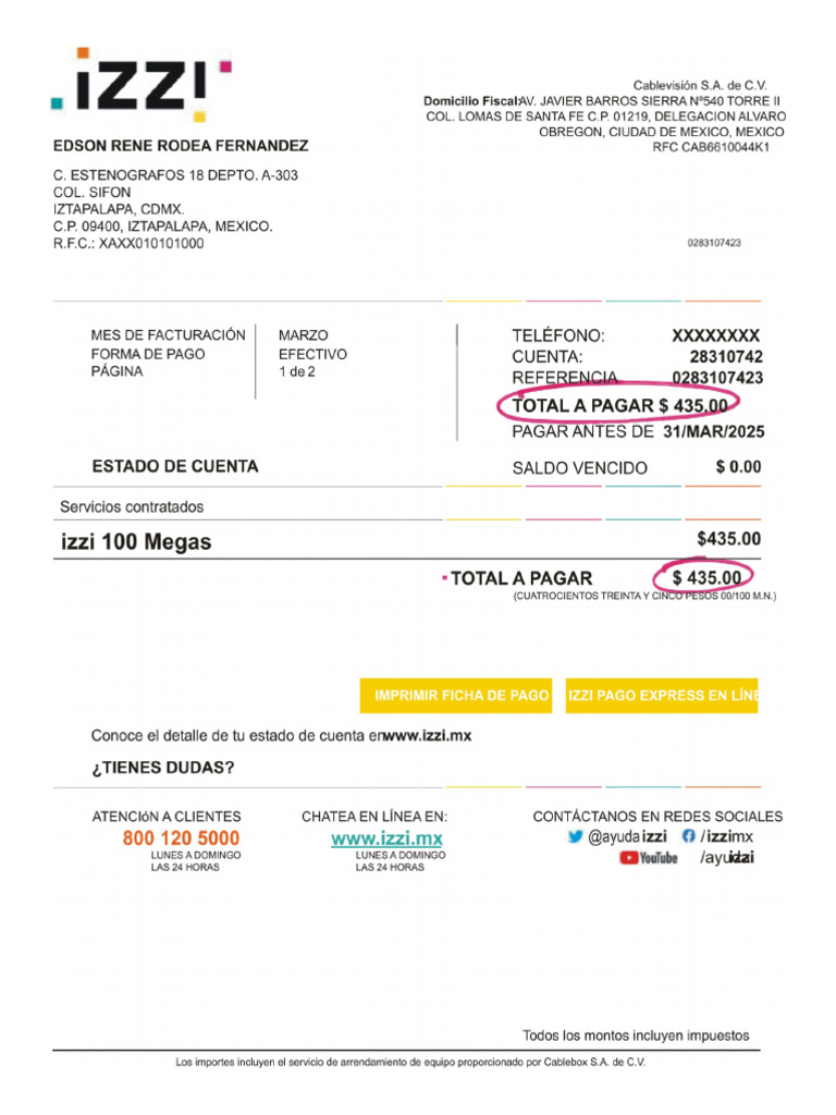 Factura de Internet | PDF