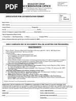 Application For Accreditation Permit (New-Renewal) | PDF | Business