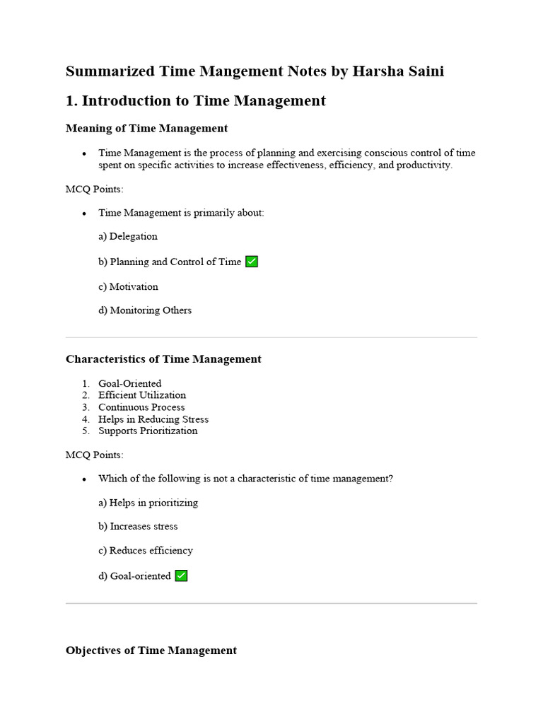 Time Management Strategies and Tips | PDF | Time Management ...