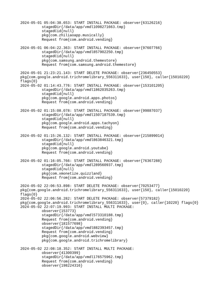 PM Debug Info | PDF | Android (Operating System) | Mobile Software