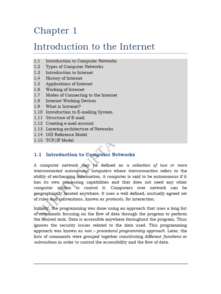 Introduction To The Internet | PDF | Computer Network | Digital Subscriber Line