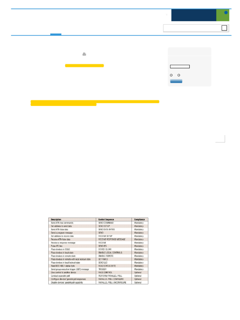 GPIB Hardware and Software Specifications - National Instruments | PDF | Computer Hardware ...