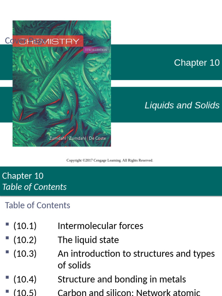 Intermolecular Forces in Liquids and Solids | PDF | Intermolecular ...