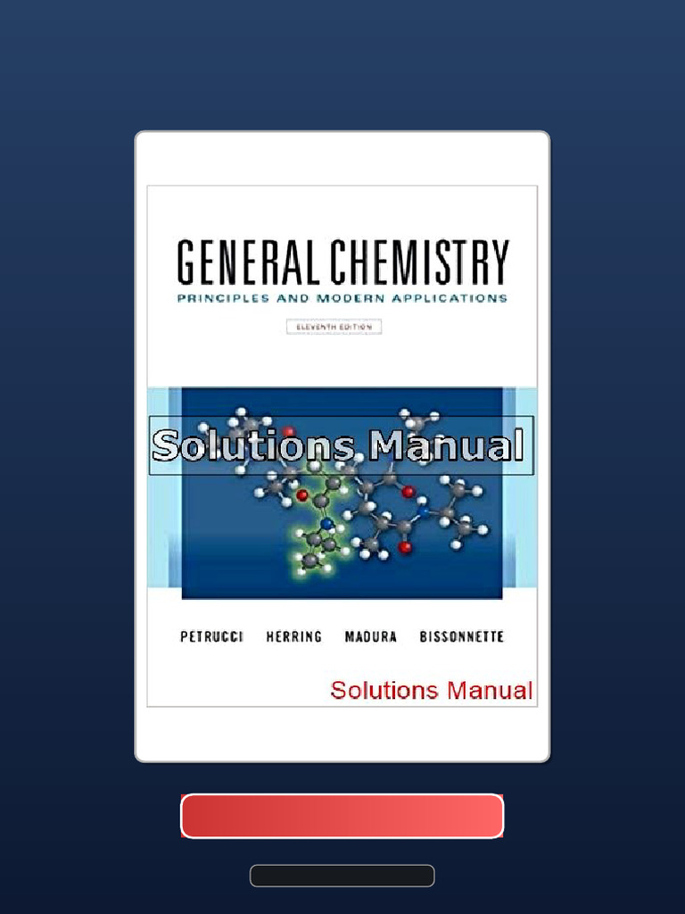 Complete Bundle General Chemistry Principles and Modern Applications 11th Edition Petrucci | PDF ...