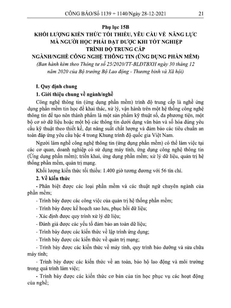 TT 25 PH L C Ngành CNTT | PDF