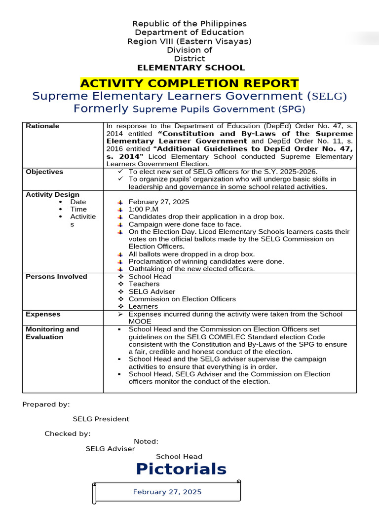 Acr Selg Election 2025-2026 | PDF | Accountability | Democracy