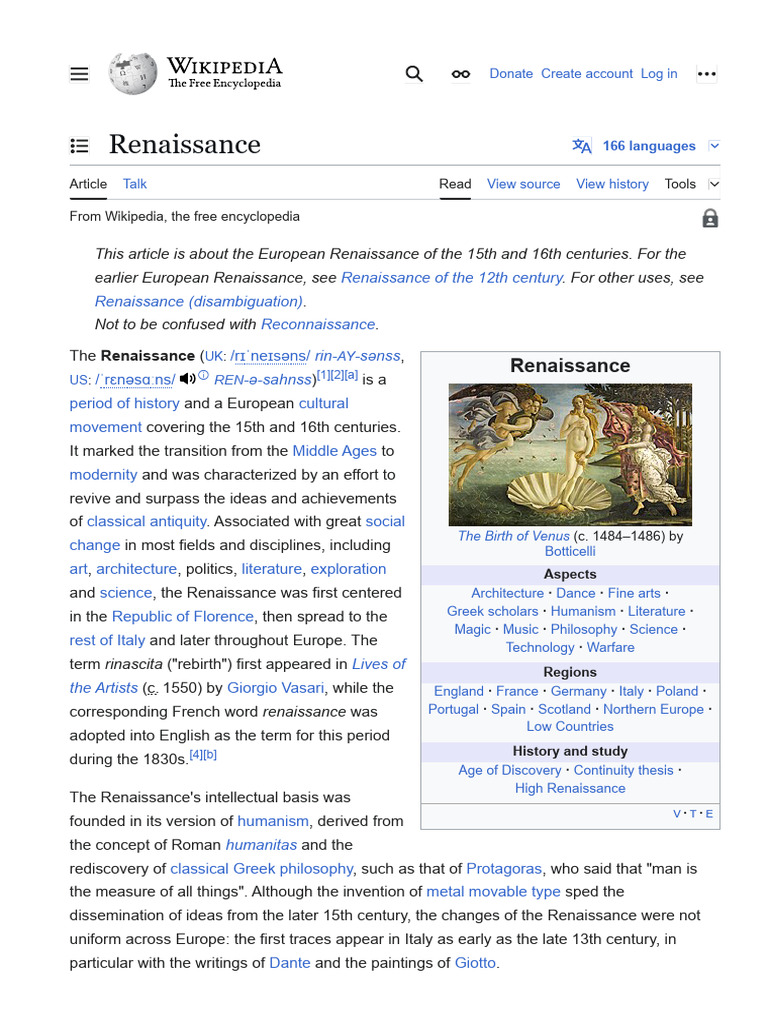 En Wikipedia Org Wiki Renaissance... | PDF | Renaissance | English ...
