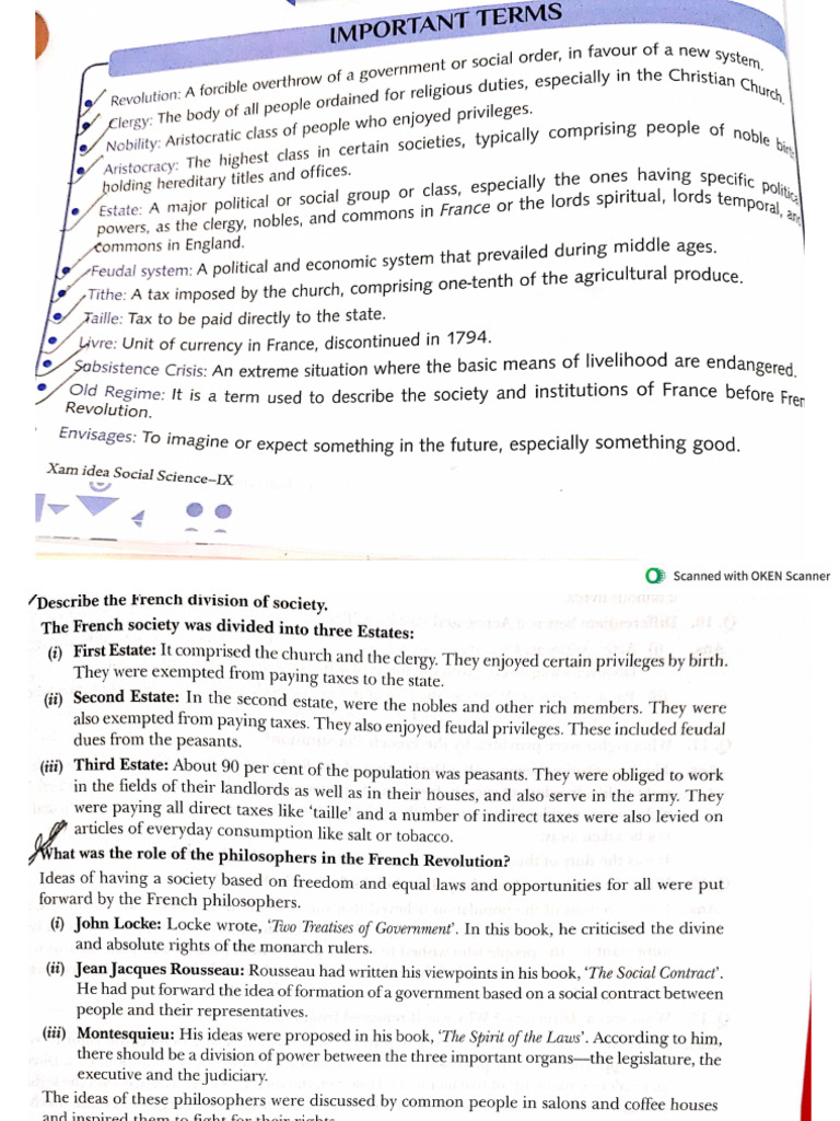 Class 9 French Revolution Notes-1 | PDF