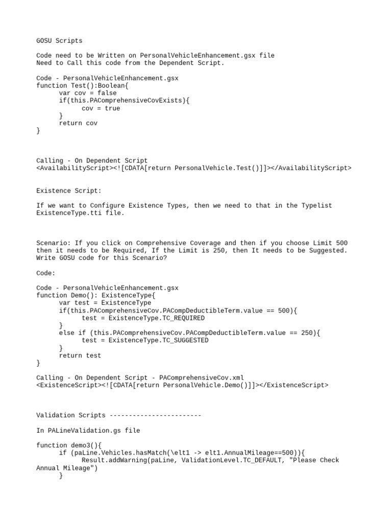 GOSU Sample Scripts | PDF