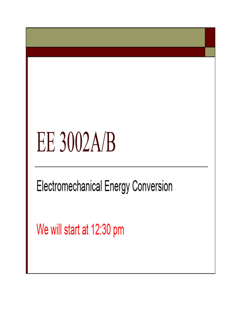 EE3002 Introduction 1 | PDF