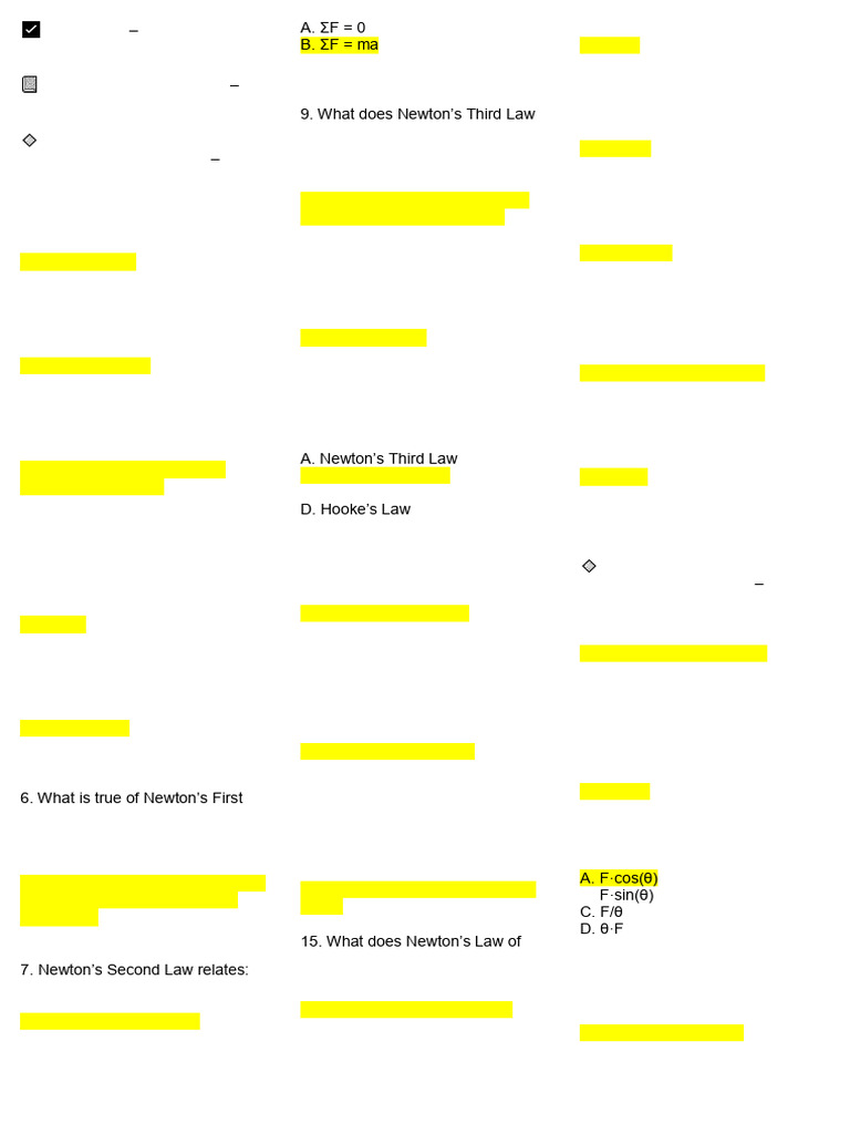 Statics 100 Item Midterm Exam | PDF | Force | Truss