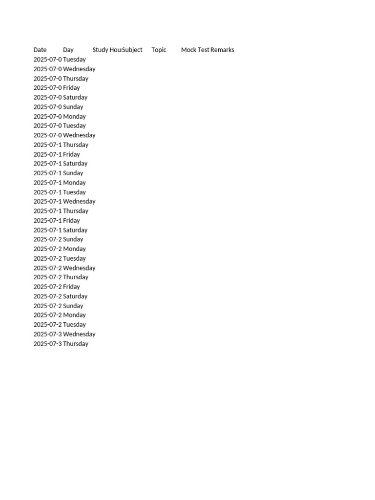 SBI PO Prep Monthly Tracker July 2025 | PDF