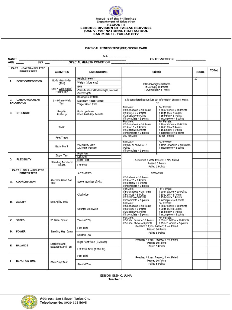 PFT Jvynhs | PDF | Body Mass Index | Human Body Weight