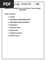 Method Statement Concreting Work | PDF | Concrete | Building Engineering