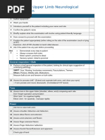 Upper Limb Neurological Examination OSCE Checklist Geeky Medics | PDF ...