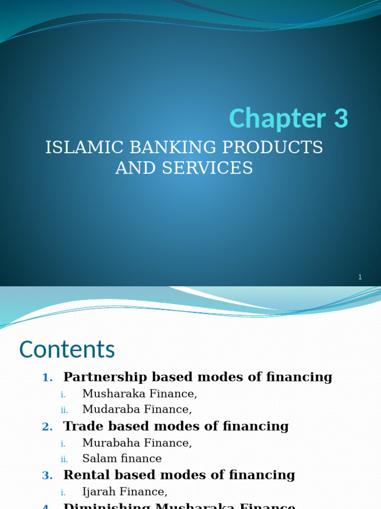 Chapter 04 Introduction To Islamic Banking and Finance-Final | PDF ...