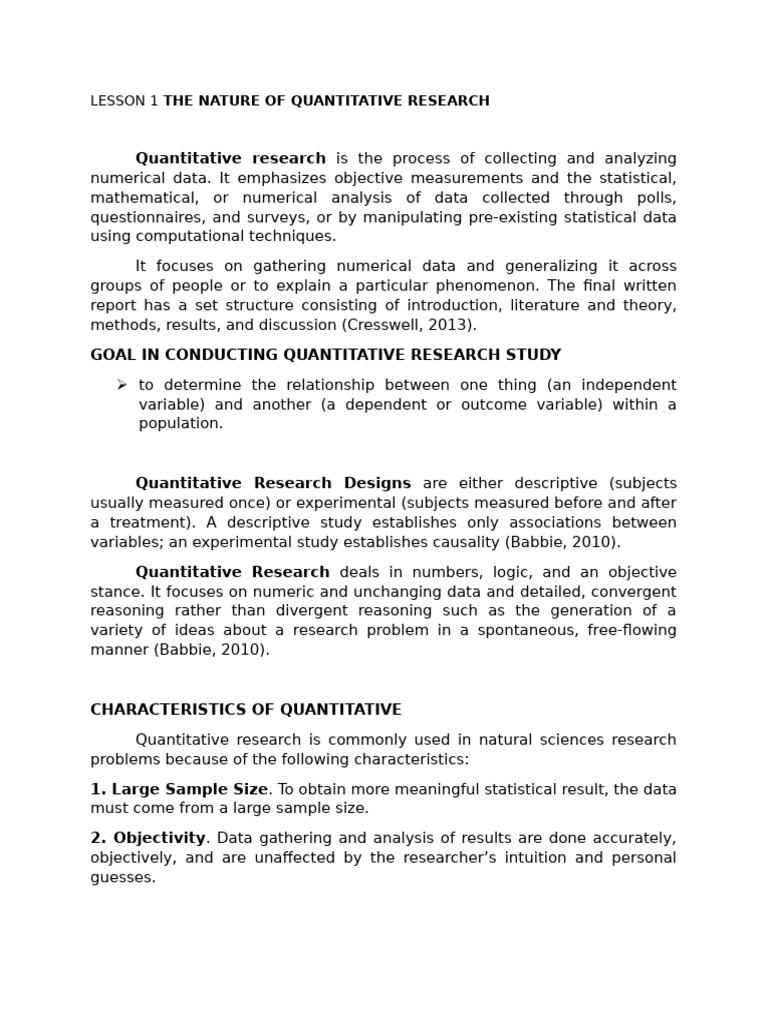 Understanding Quantitative Research | PDF | Statistics | Quantitative ...