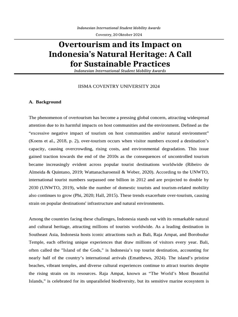 IISMA Essay English 2024 | PDF | Cost Of Living | Tourism