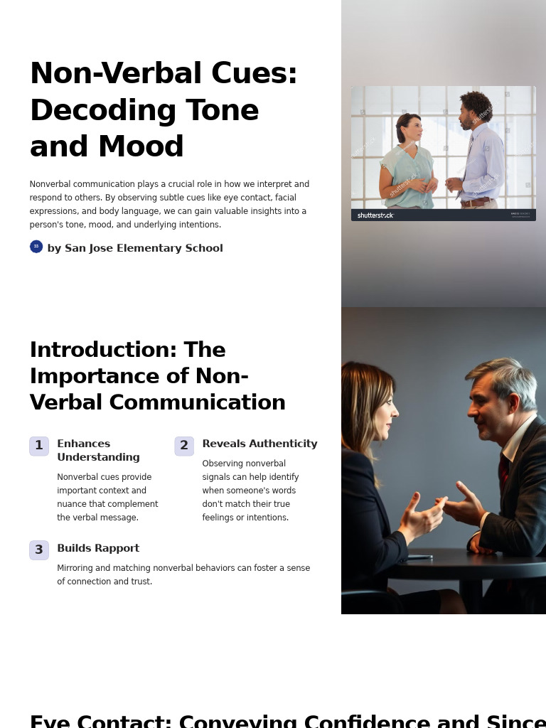 Non Verbal Cues Decoding Tone and Mood | PDF | Nonverbal Communication ...