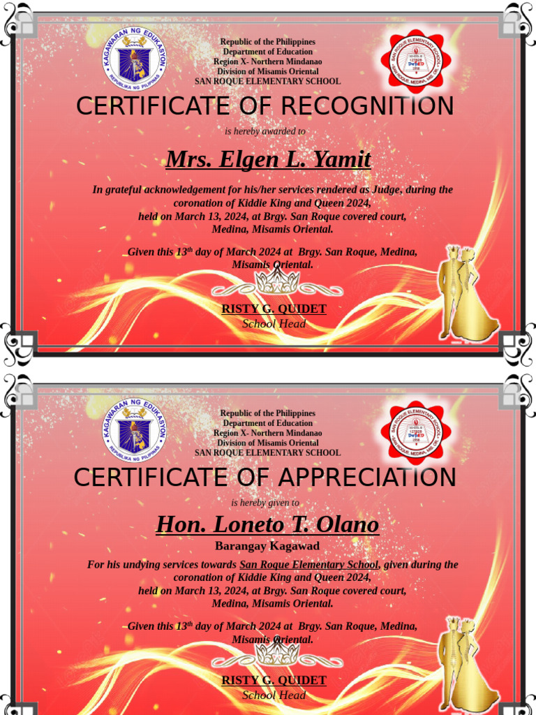 Certificate Judges | PDF | Philippines