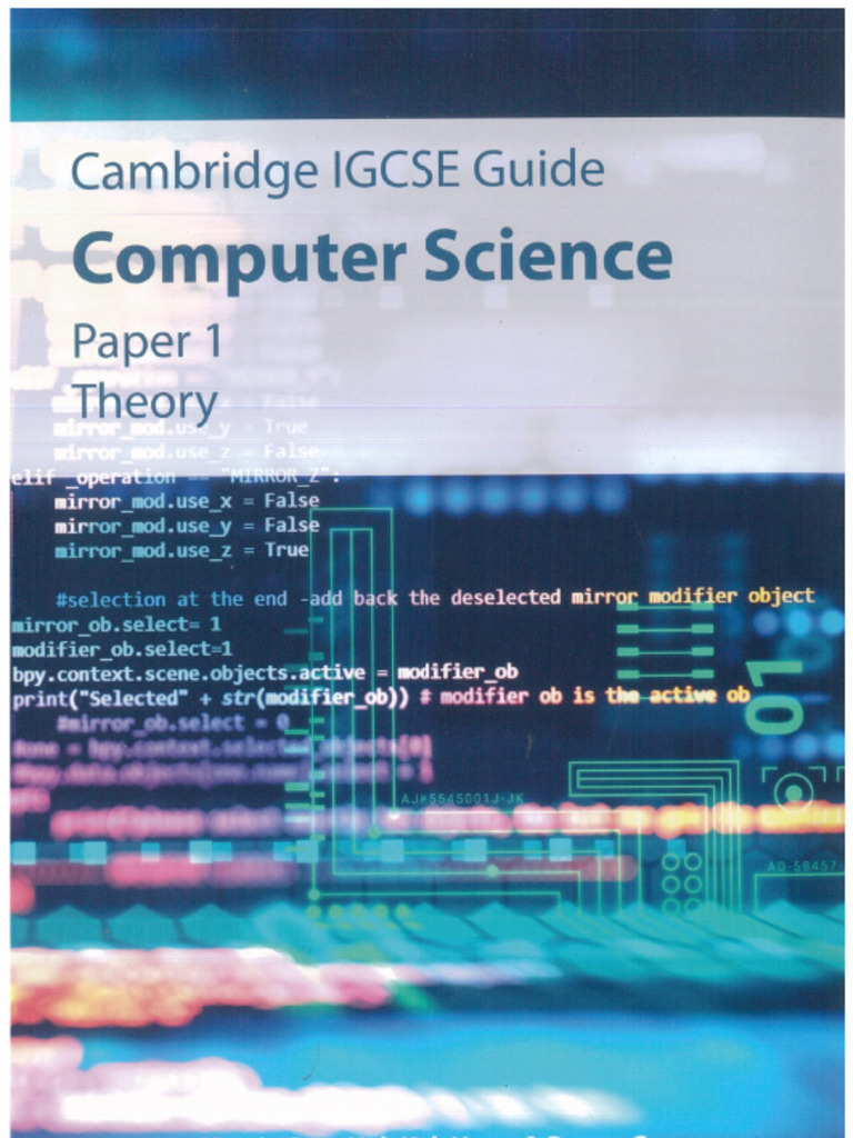 CAMB IGCSE Guide Computer Science Paper 1 | PDF