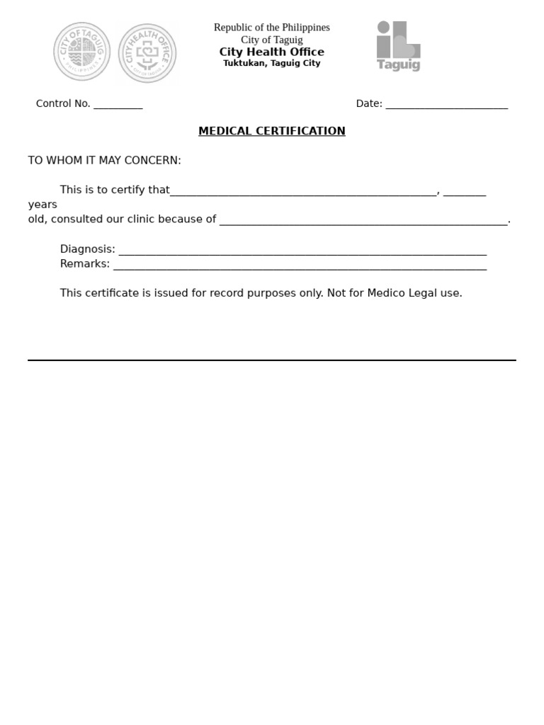 Med Cert | PDF