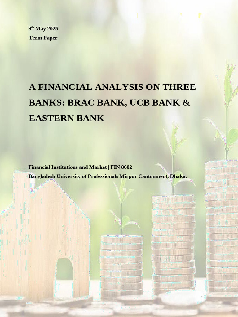 Financial Analysis of BRAC, UCB, EBL | PDF | Price–Earnings Ratio ...