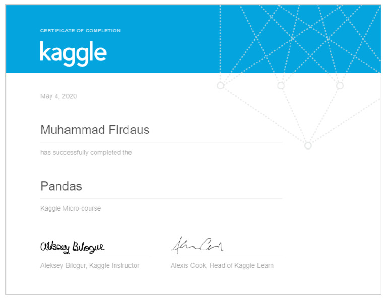 Kaggle - Pandas Data Structure | PDF