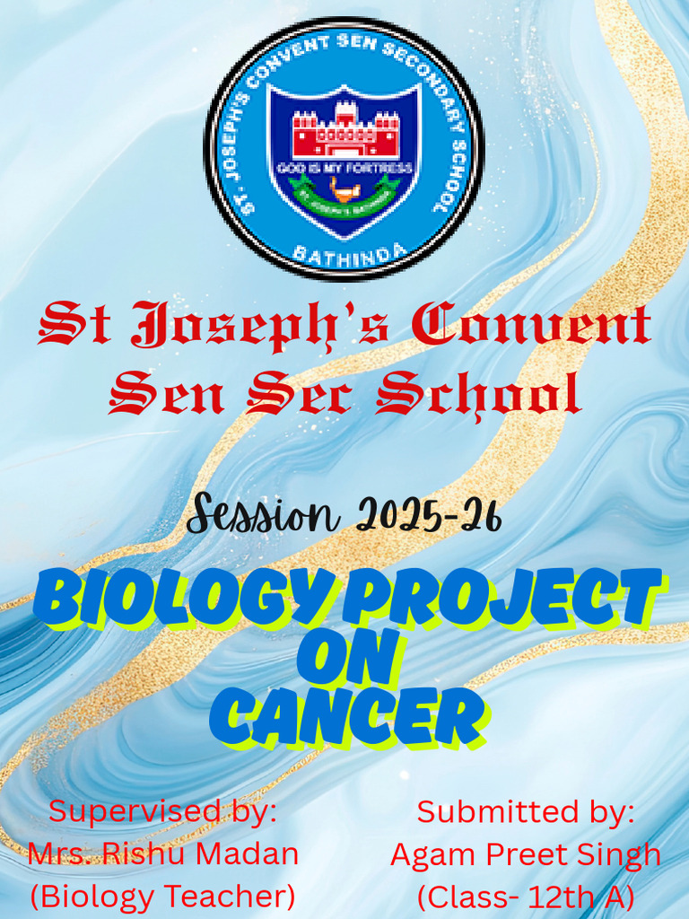 Agam's Bio Project On Cancer | PDF | Cancer | Cell (Biology)