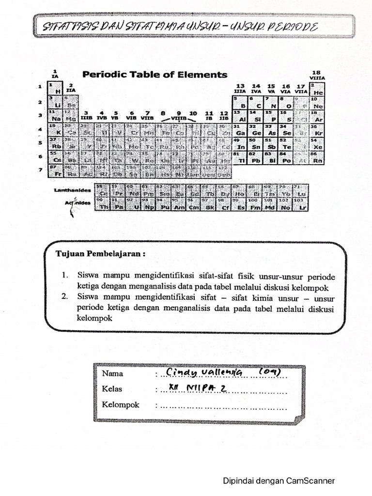 LKPD Kimia - Cindy Vallensia - 04 - Xii | PDF