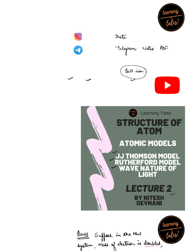 Lecture 2 Atomic Structure | PDF